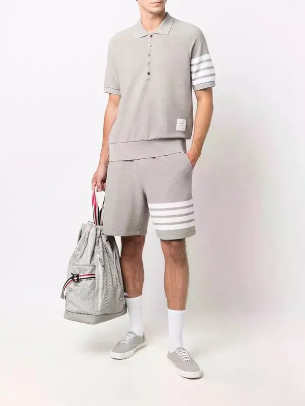 Thom Browne Cotton Signature 4-bar Sweatshorts