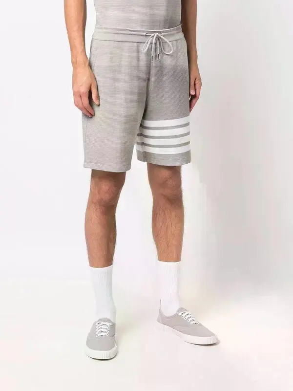 Thom Browne Cotton Signature 4-bar Sweatshorts