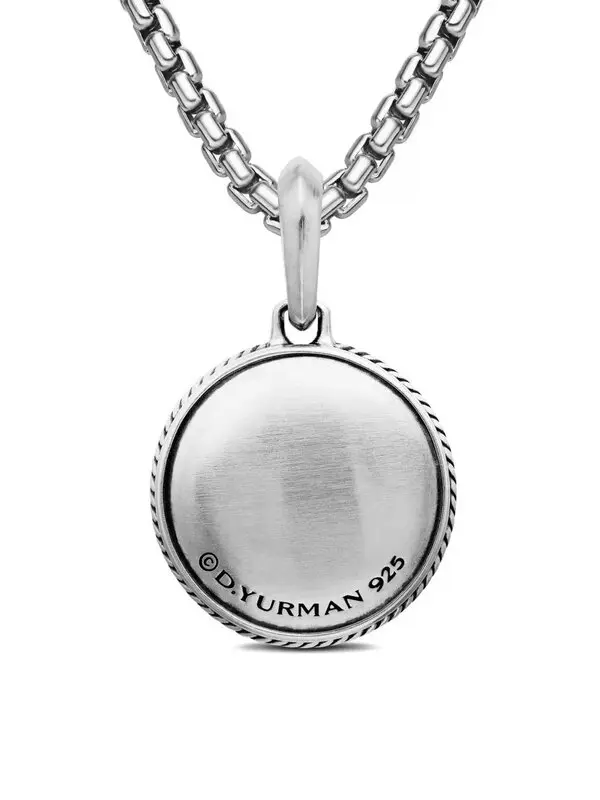 David Yurman Sterling Pavé Black Diamond Compass Amulet