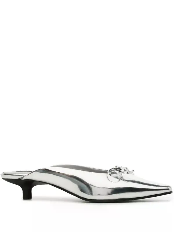 Senso Fenton Ii Patent Leather Mules - Silver