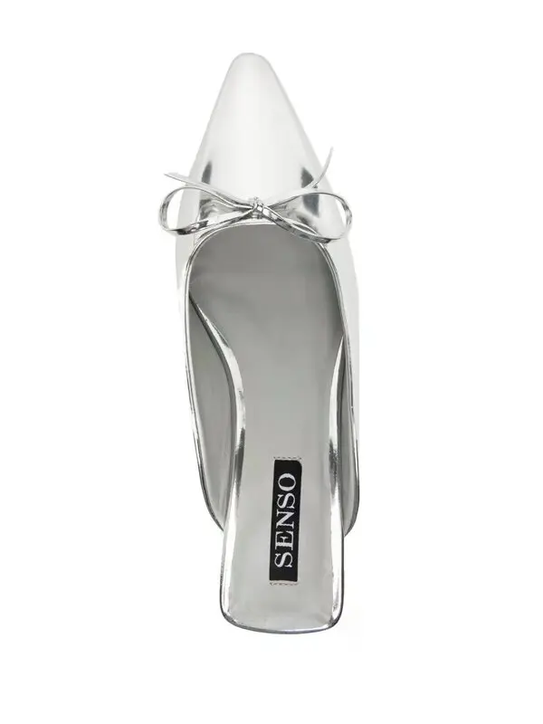 Senso Fenton Ii Patent Leather Mules - Silver