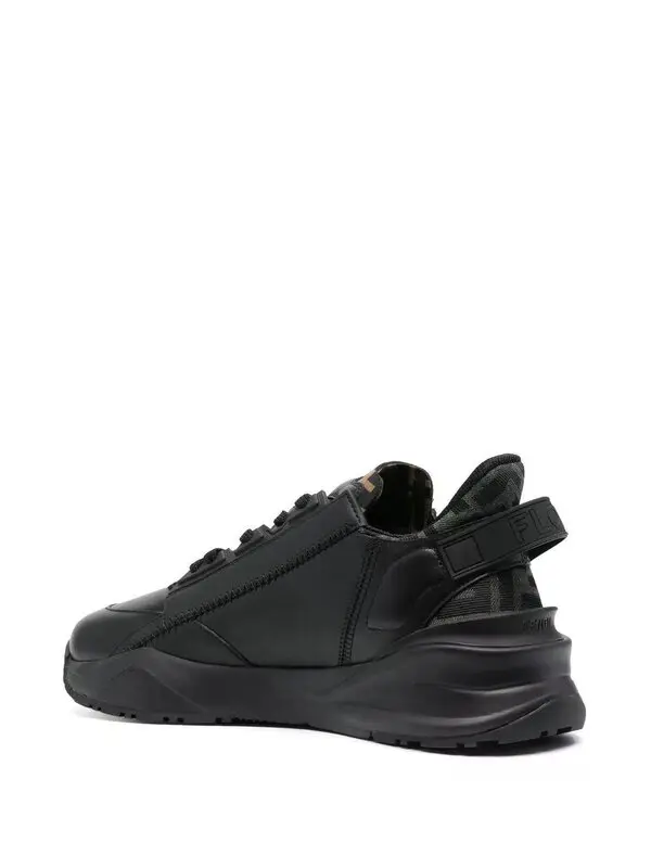 Fendi Flow Low-top Sneakers With Ff Motif - Black
