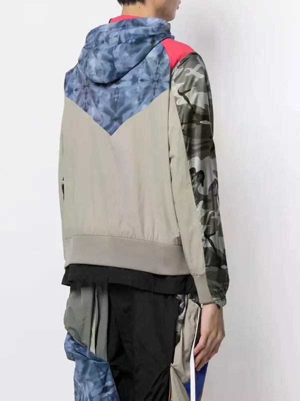 MOSTLY HEARD RARELY SEEN Patchwork Hooded Track Jacket