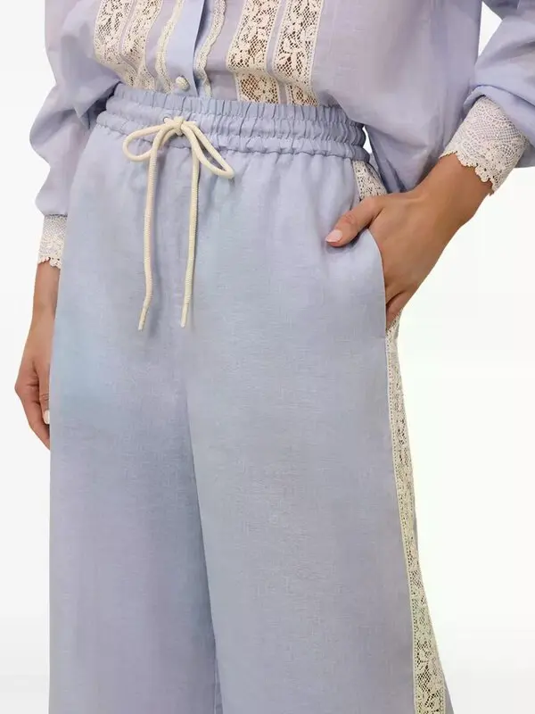 Zimmermann Everly Lace Trim Trousers