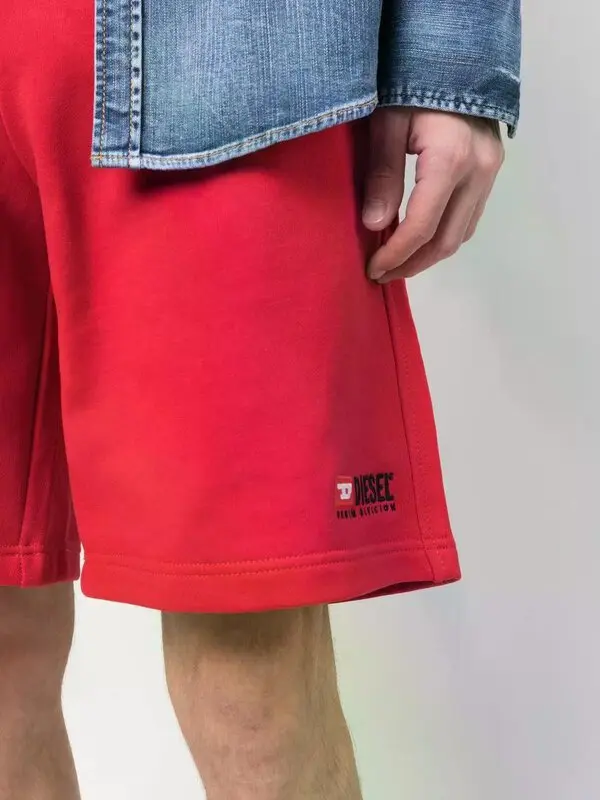 DIESEL® Embroidered Logo Track Shorts
