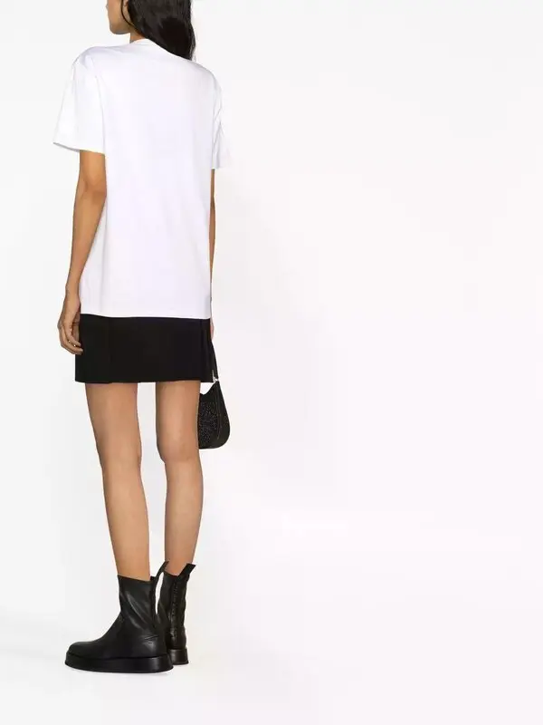 Versace Slogan Print T-shirt