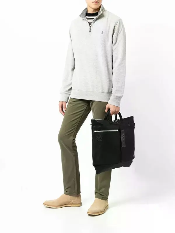 Polo Ralph Lauren Embroidered Logo Half-zip Sweatshirt - Grey