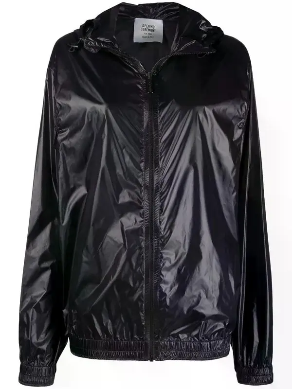 Opening Ceremony Hooded Zip-up Jacket With Rear Logo Print