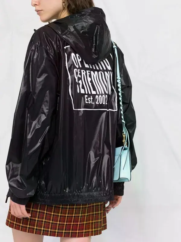 Opening Ceremony Hooded Zip-up Jacket With Rear Logo Print