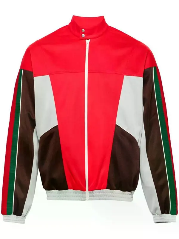 Gucci Panelled High-neck Jacket - Red