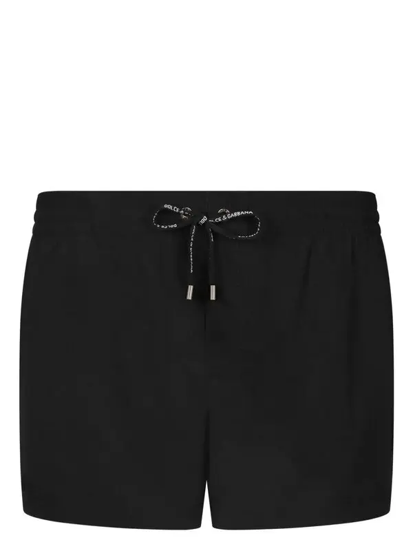 Dolce & Gabbana Drawstring-fastening Swim Shorts - Black