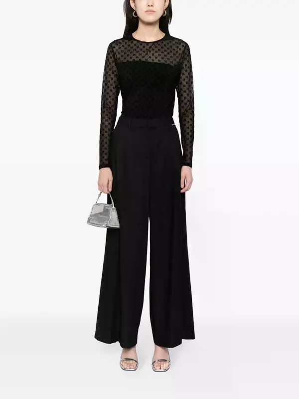 Karl Lagerfeld Monogram Mesh T-shirt - Black