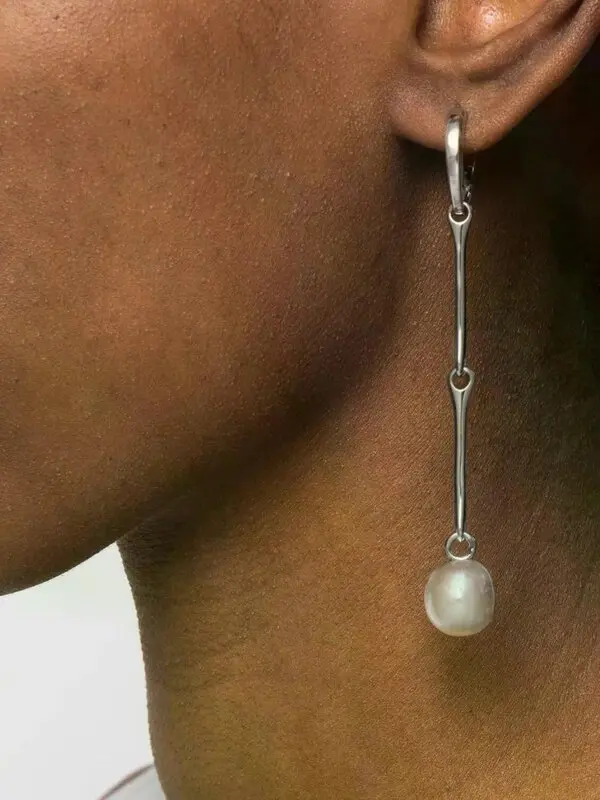MARIA BLACK Star Pearl Drop Earring