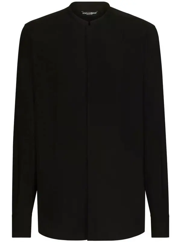 Dolce & Gabbana Long-sleeved Silk-blend Shirt