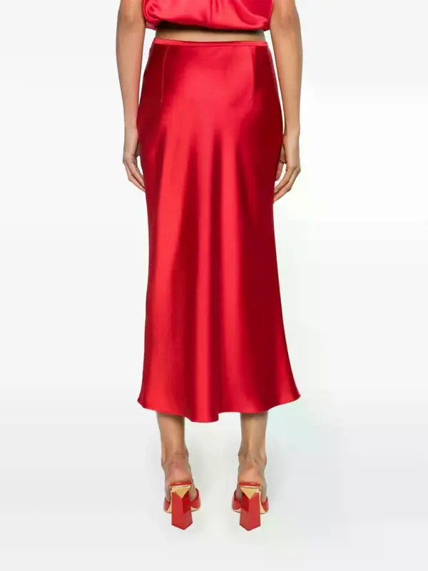 V:PM ATELIER Dramatic Midi Satin Skirt