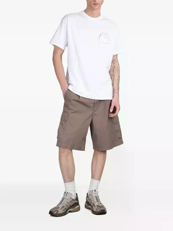 Carhartt Work In Progress Cargo Shorts With Belt Loops And Two Side Cargo Pockets