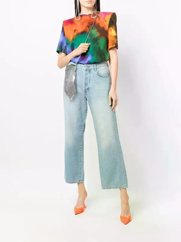 Philipp Plein Cropped Denim Jeans