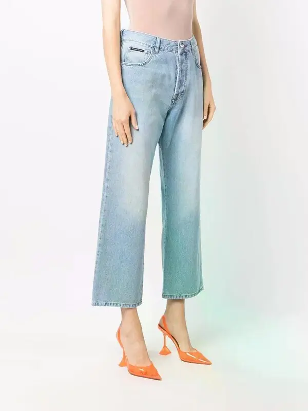 Philipp Plein Cropped Denim Jeans