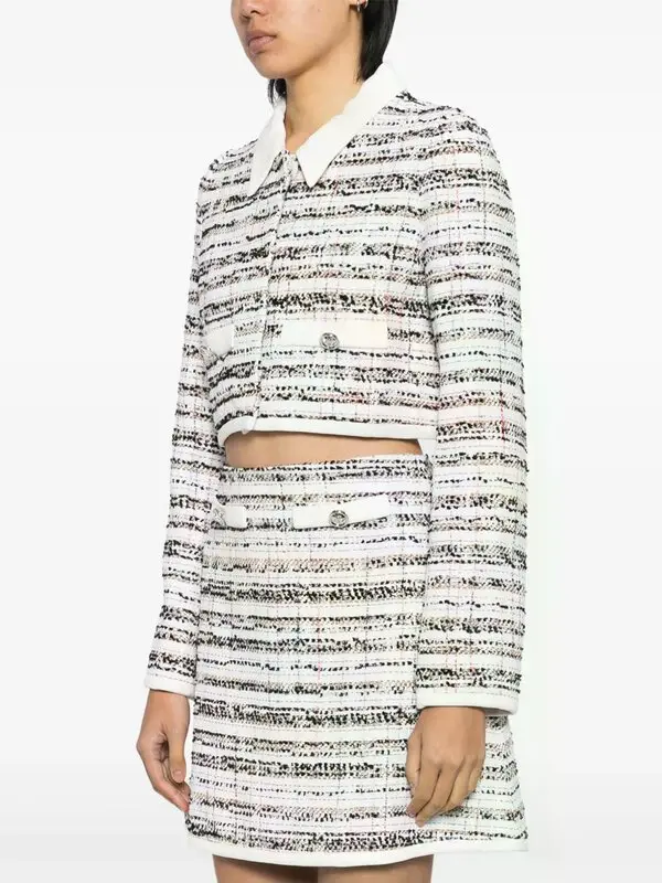Giambattista Valli Tweed Cropped Jacket