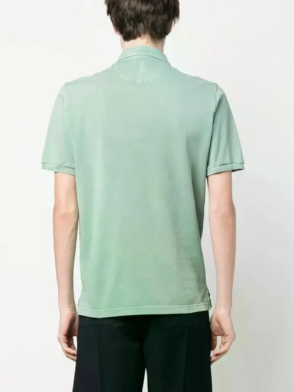 Fedeli Jersey Short-sleeved Polo Top - Green