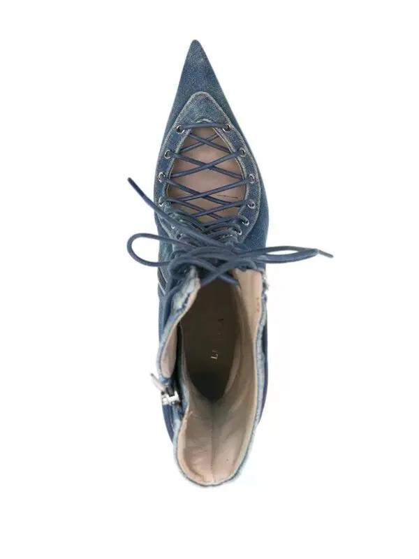 LE SILLA Colette 120mm Denim Ankle Boots