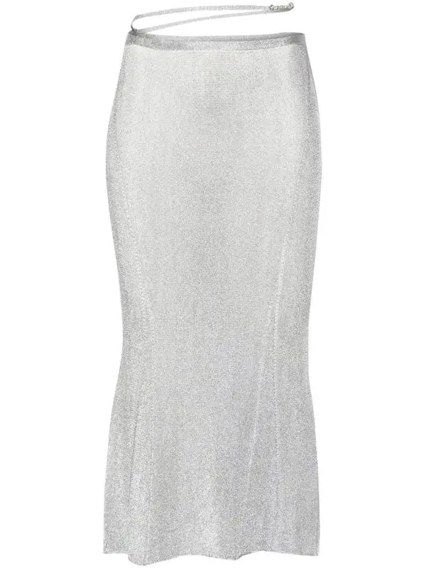 Jacquemus Brilho Lurex Midi Skirt