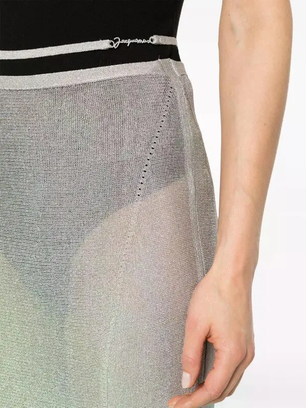 Jacquemus Brilho Lurex Midi Skirt