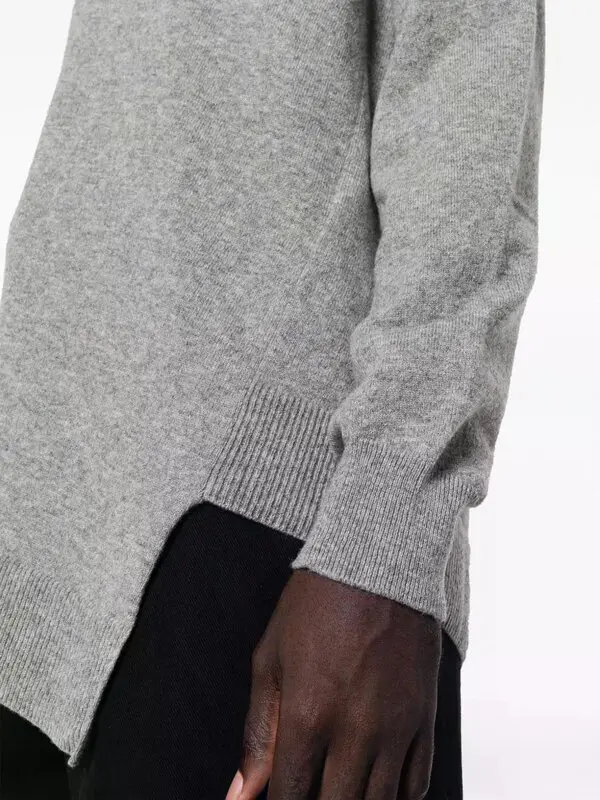 Comme Des Garçons X Lacoste Asymmetric Wool Sweater - Grey