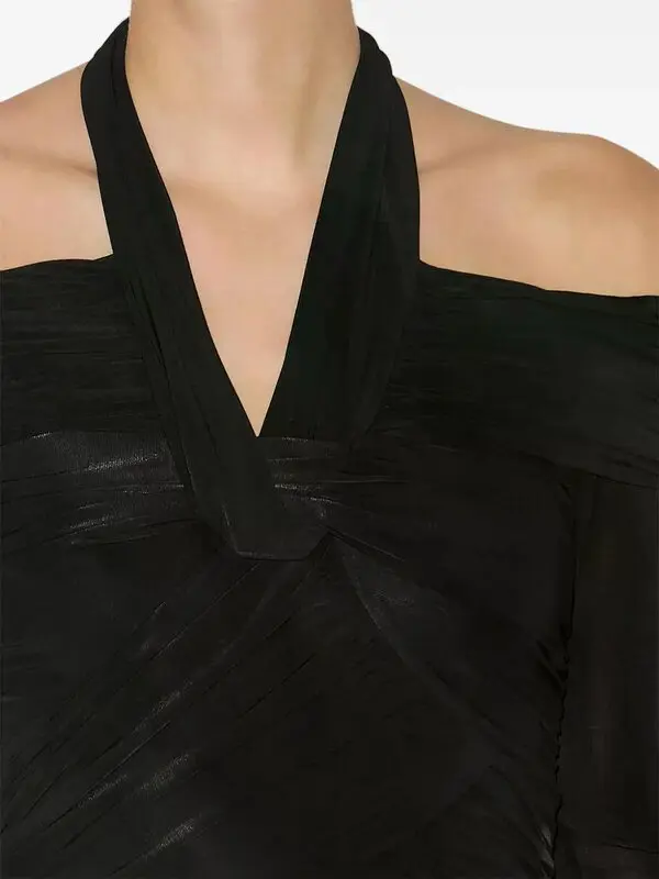 Isabel Marant Étoile Vonda Off-shoulder Halterneck Top - Black