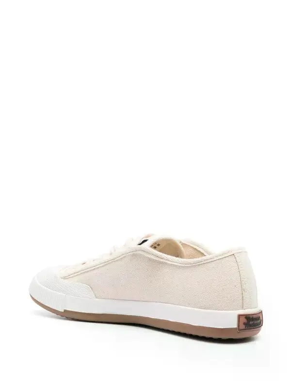 VIVIENNE WESTWOOD Logo Print Lace-up Low-top Sneakers - Neutrals