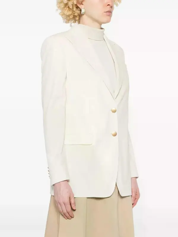 Tagliatore Bertha Ivory Corduroy Blazer