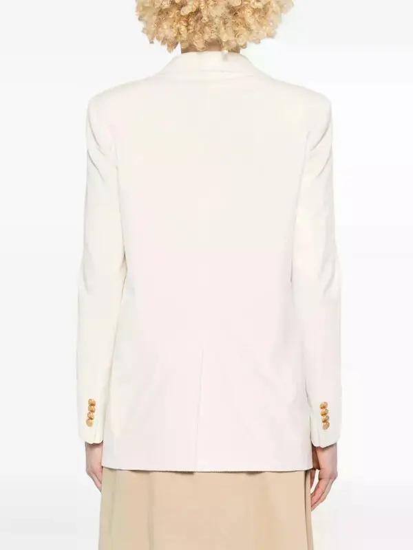 Tagliatore Bertha Ivory Corduroy Blazer