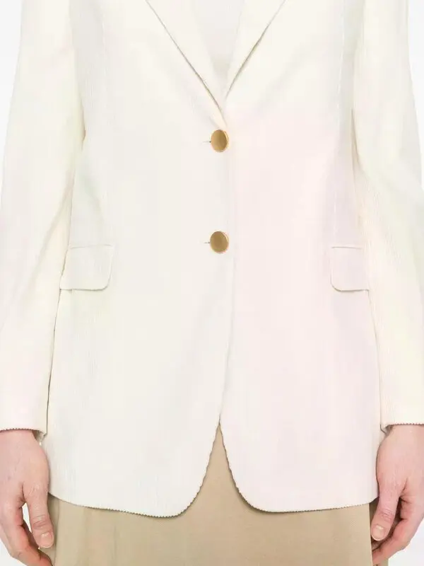 Tagliatore Bertha Ivory Corduroy Blazer