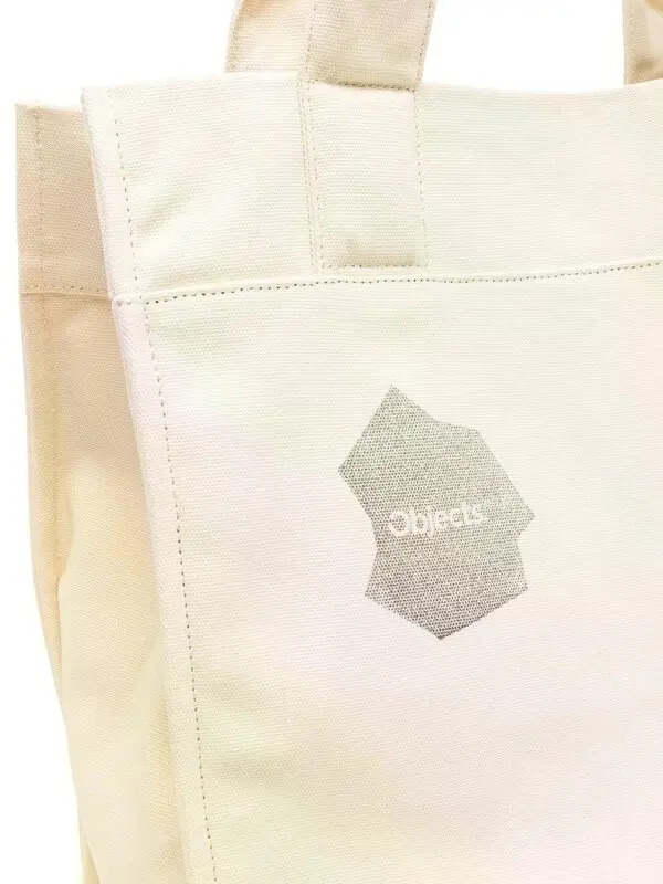 OBJECTS IV LIFE Logo-print Cotton Tote Bag - White