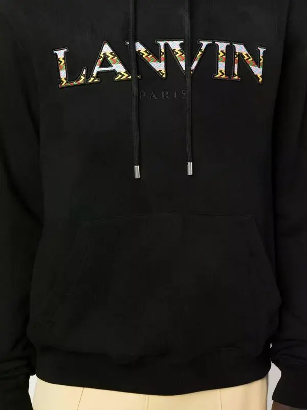 LANVIN Embroidered Logo Hoodie