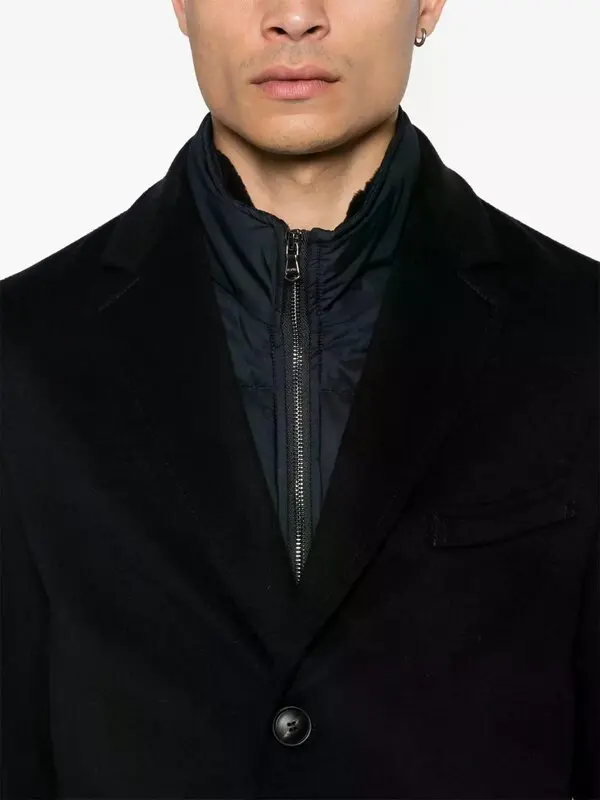 BARBA NAPOLI Virgin Wool-cashmere Blend Fog Coat