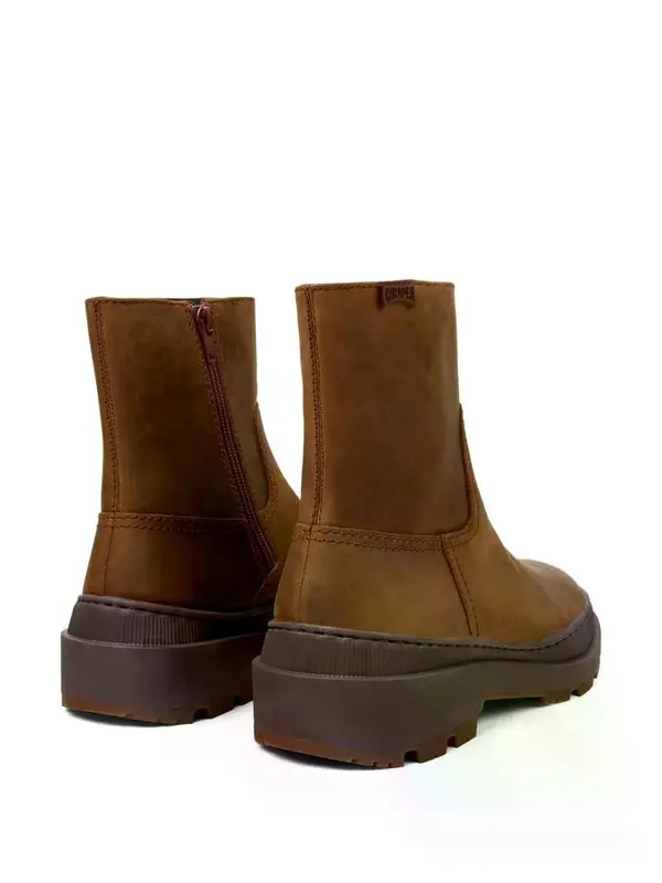 Camper Round Toe Suede Boots