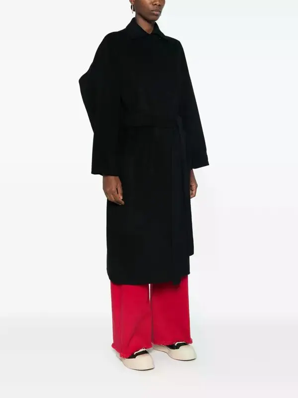 Kenzo Double-breasted Wool-cashmere Blend Coat