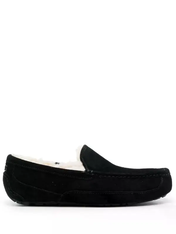 UGG Ascot Matte Suede Slippers - Black