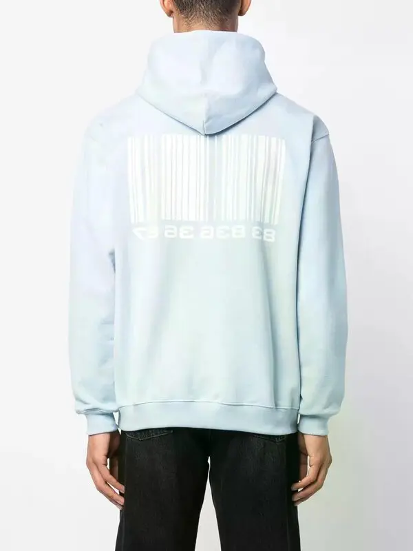 VTMNTS Barcode Graphic Hoodie - Blue