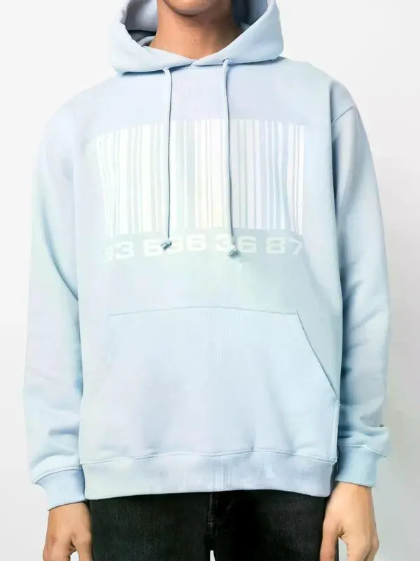 VTMNTS Barcode Graphic Hoodie - Blue