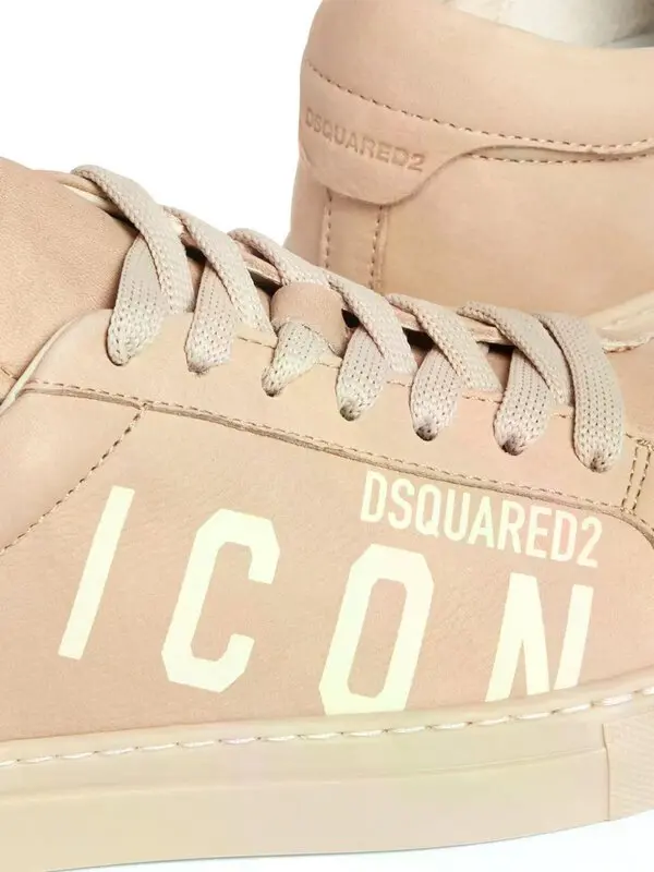 Dsquared2 Logo-print Leather Sneakers