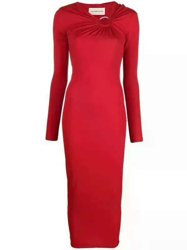 Alexandre Vauthier Cut-out Midi Dress - Red
