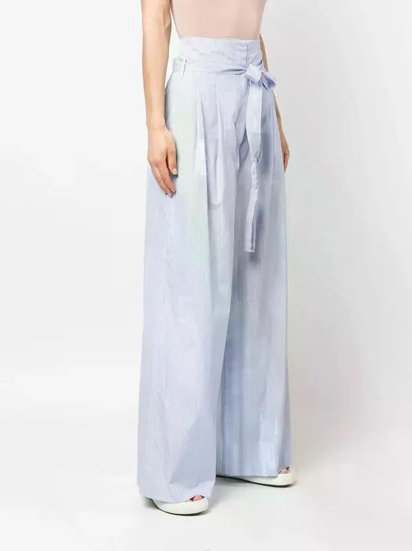MAISON JEJIA Striped Palazzo Trousers