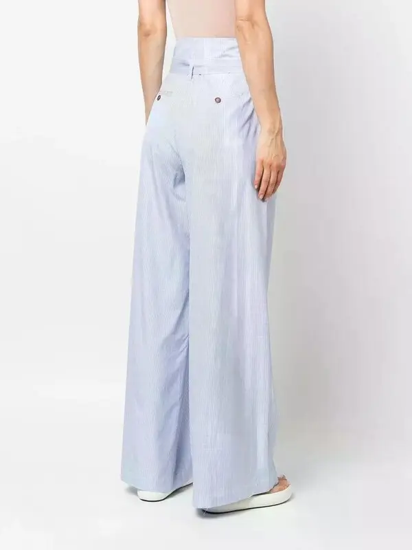 MAISON JEJIA Striped Palazzo Trousers