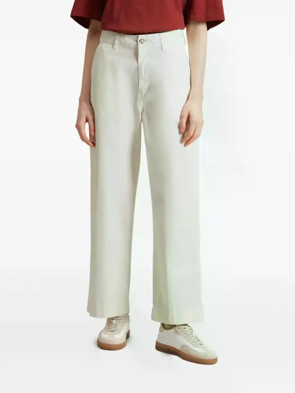 Woolrich Cotton Tapered Trousers - Neutrals