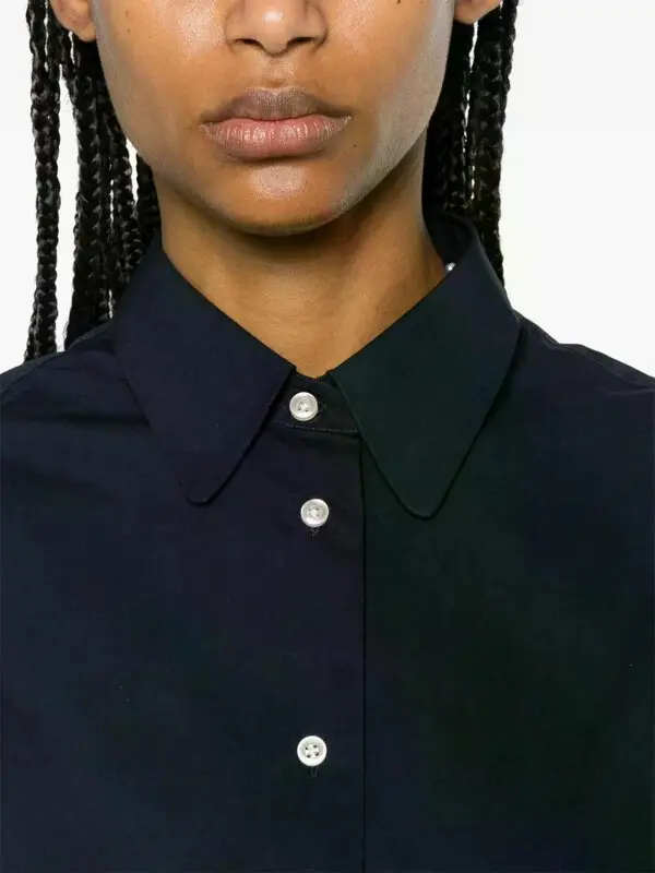 Officine Générale Sleeveless Organic Cotton Poplin Shirt