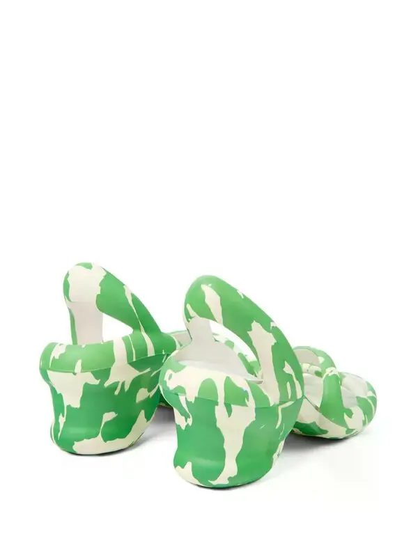 Camper Korabah 80mm Block Heel Sandals - Green