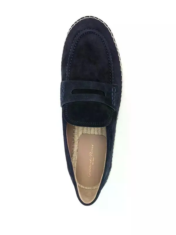 GIANVITO ROSSI Suede Espadrilles - Blue