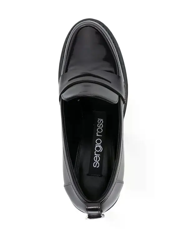 SERGIO ROSSI Leather Loafers